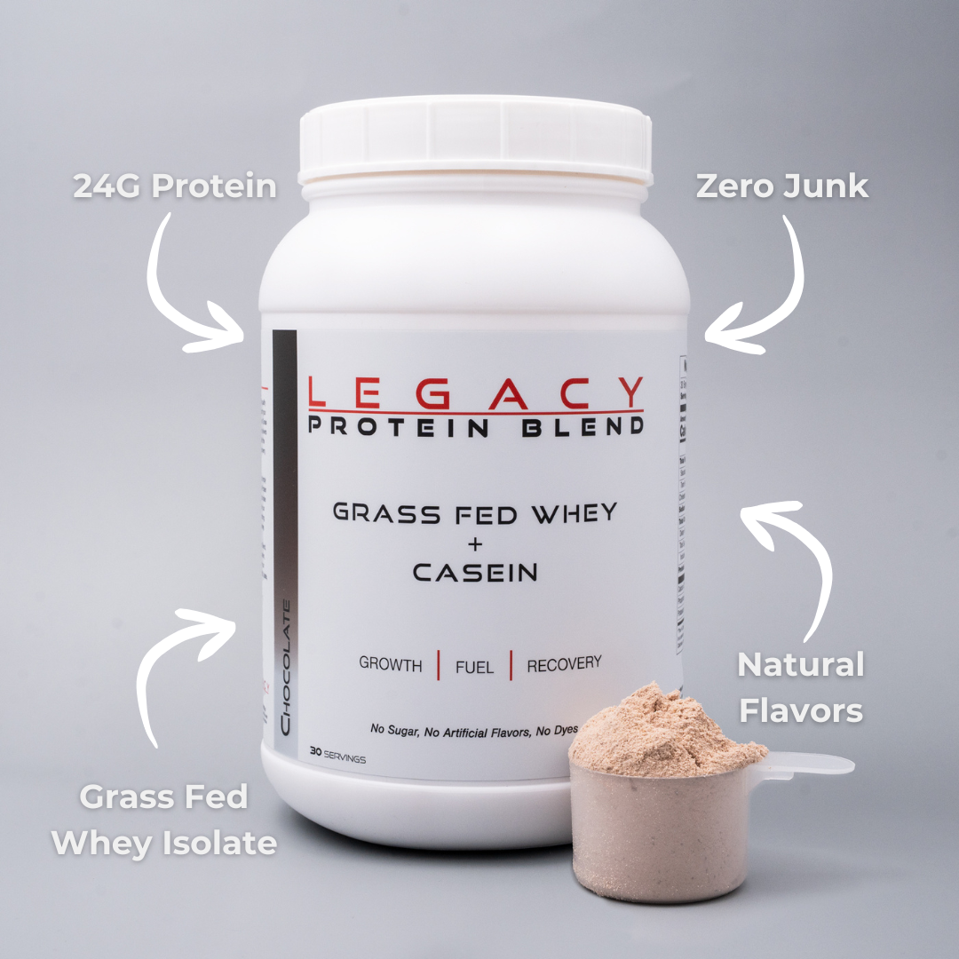 Legacy Protein Blend | 30 Servings | Grass Fed Whey + Casein – Legacy ...