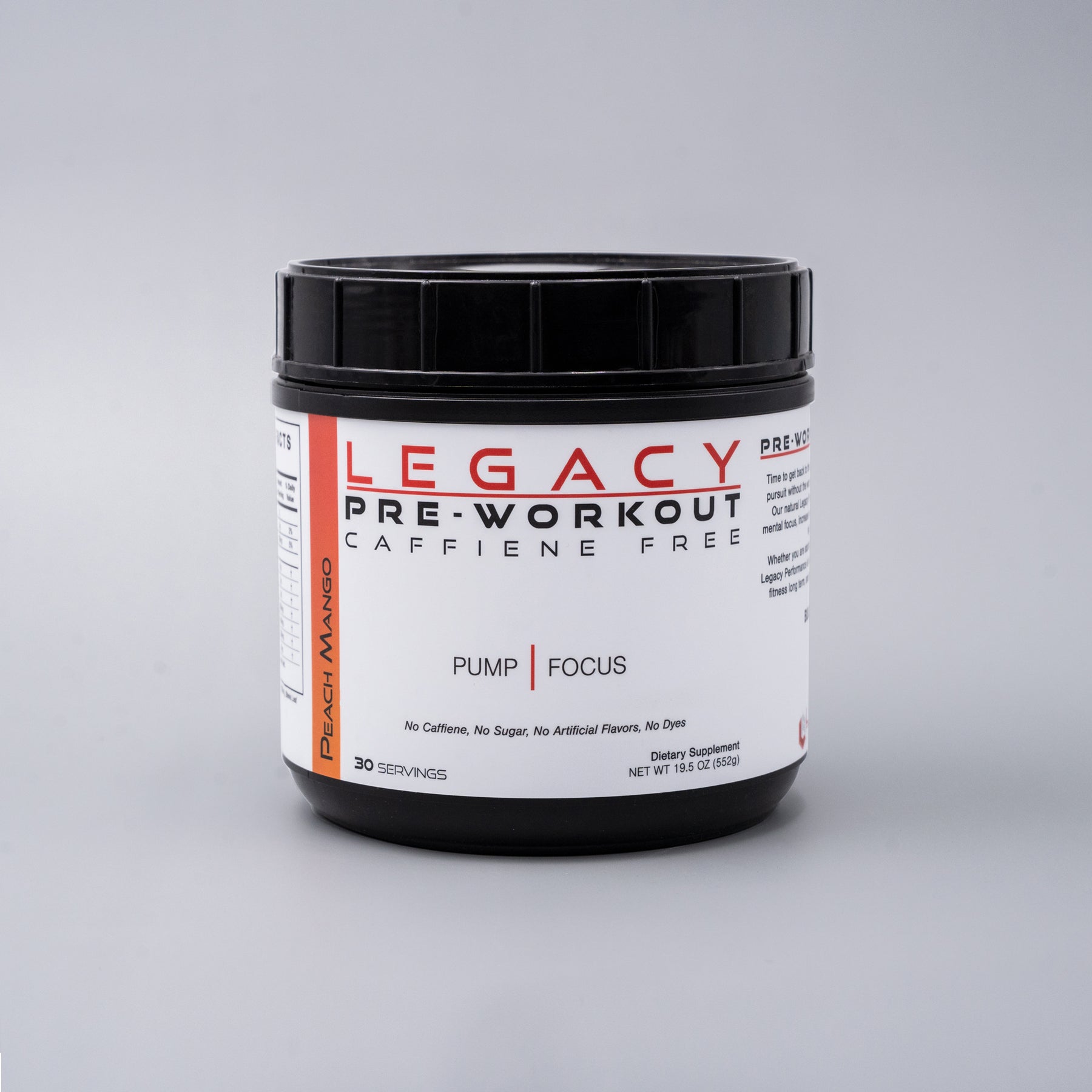 Legacy Pre-Workout | 30 Servings | Natural Energy – Legacy Performance